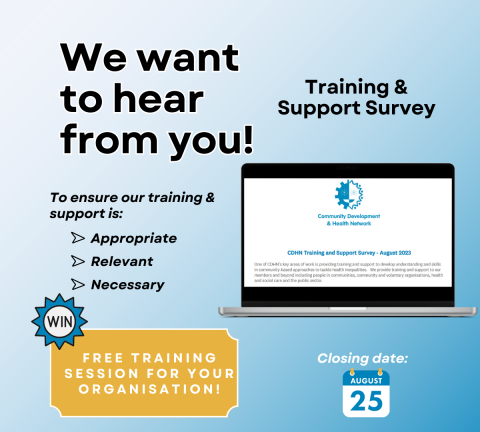 Training and Support Survey | Community Development and Health Network